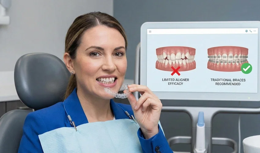 Ce probleme dentare nu pot corecta aliniere prin aparatele dentare ...